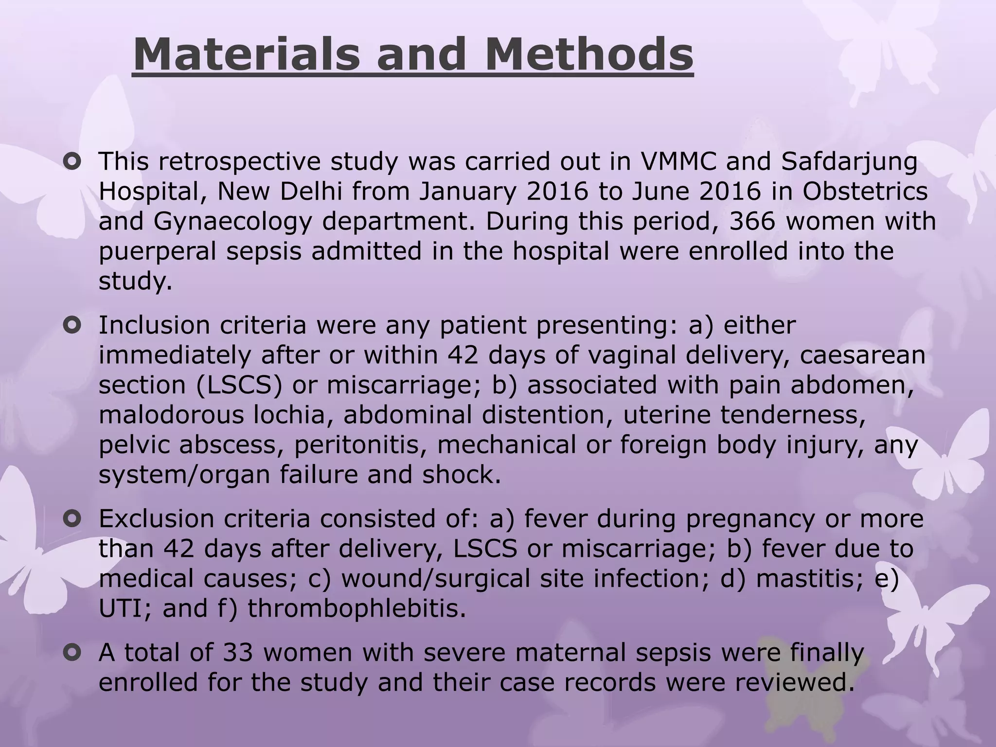 PUERPERAL SEPSIS | PPTX