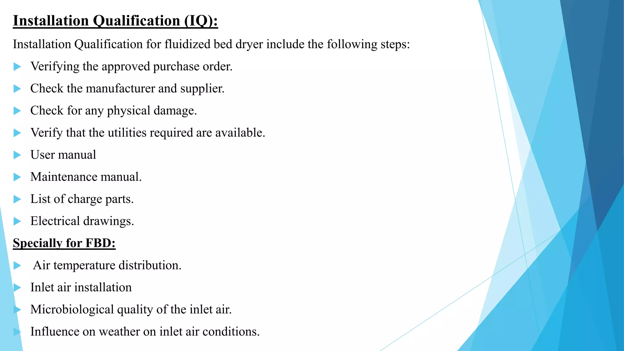 Qualification of manufacturing equipment. | PPTX