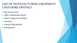 Qualification of manufacturing equipment. | PPTX