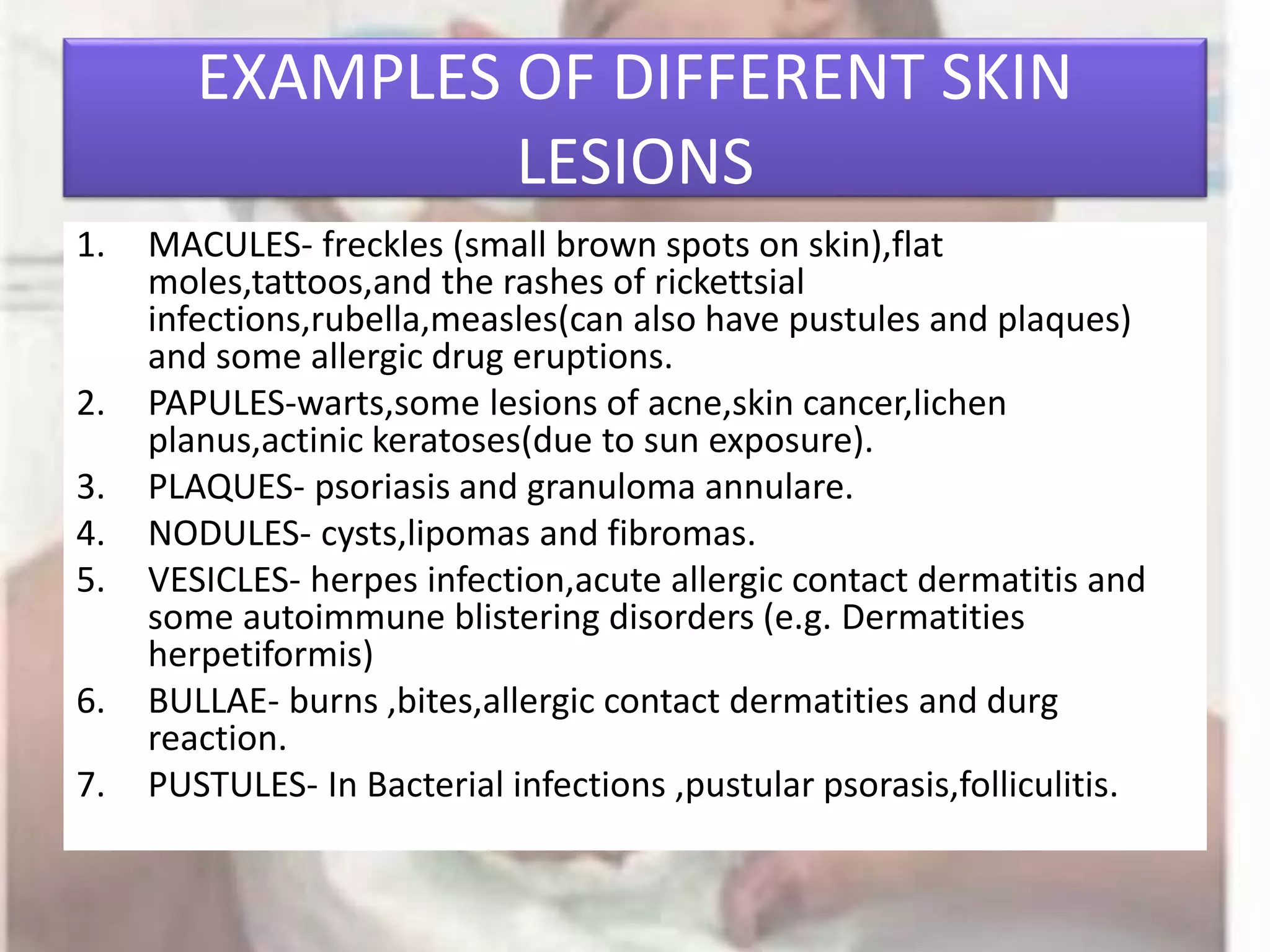 Examination of Skin | PPTX