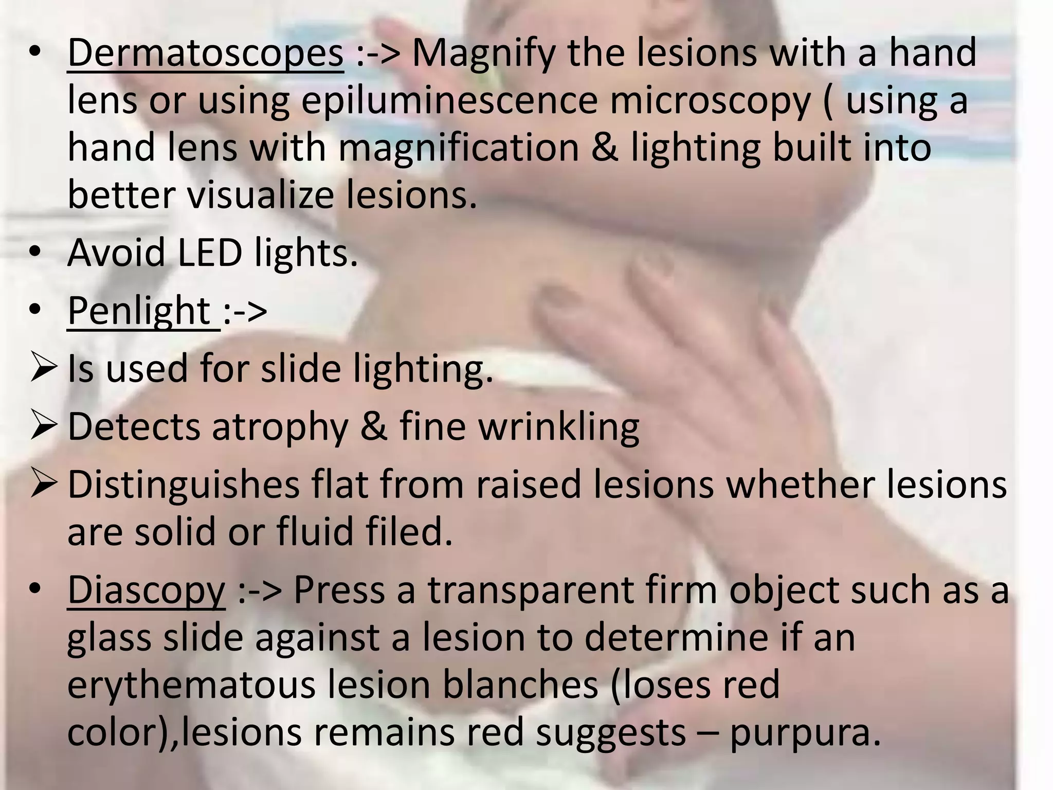 Examination of Skin | PPTX