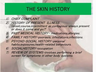 Examination of Skin | PPTX