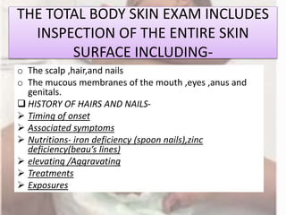 Examination of Skin | PPTX