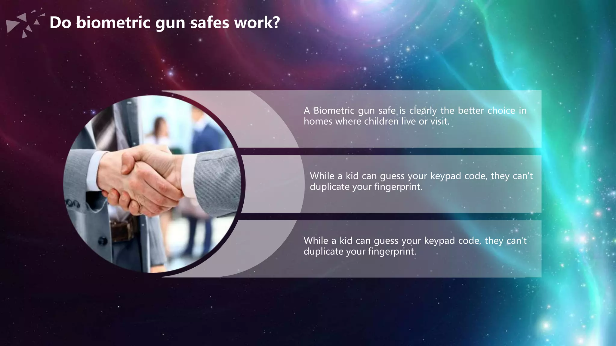 Biometric/fingerprint in guns | PPT