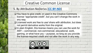 Copyrights and creative commons Presentation | PPTX