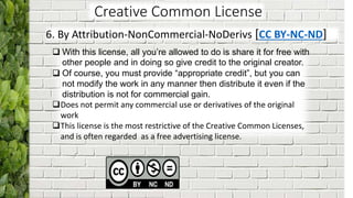 Copyrights and creative commons Presentation | PPTX