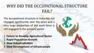 Presentation1:- Occupational Structure Of Indian Economy | PPTX