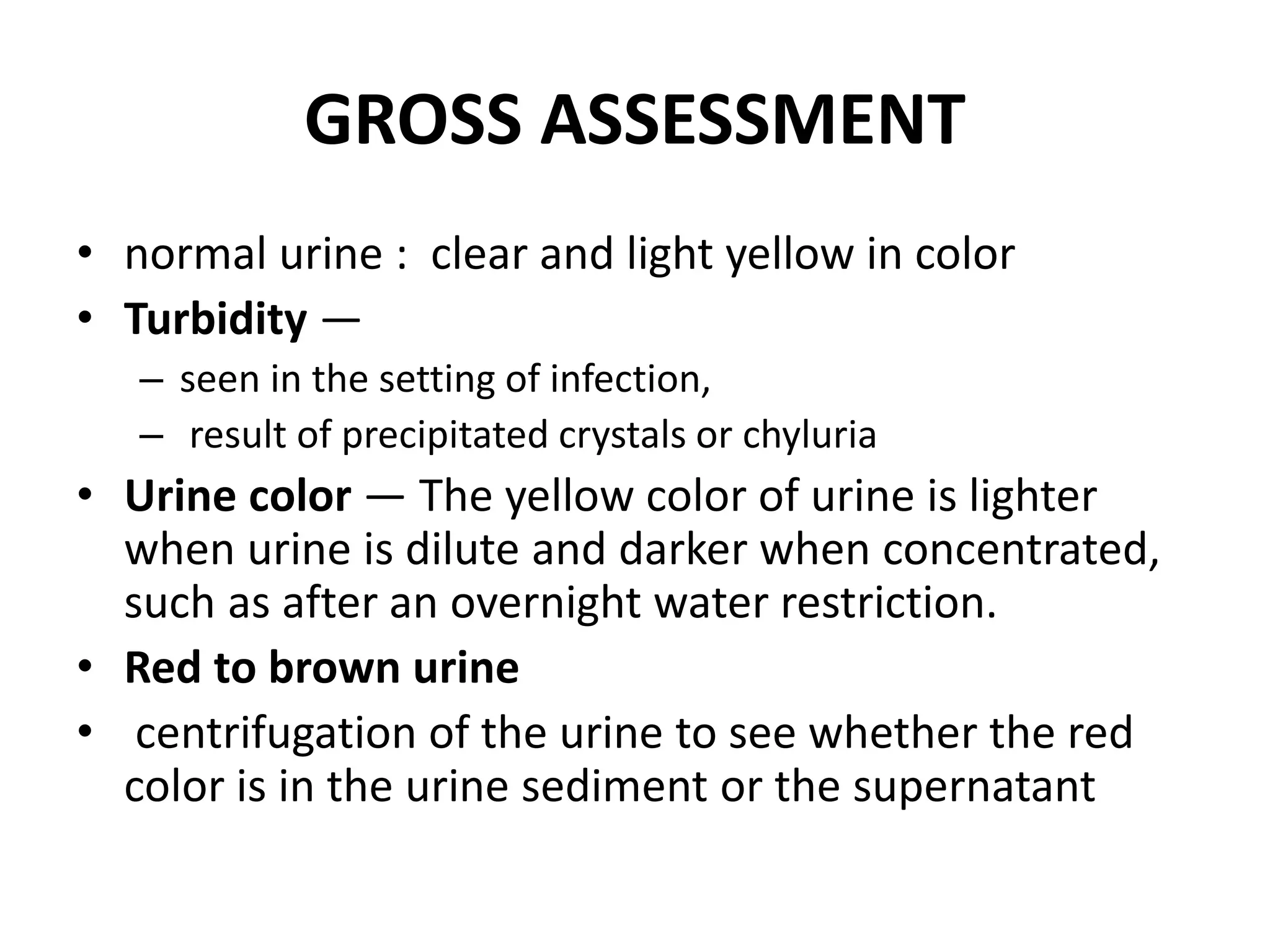 urine analysis | PPTX