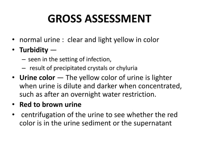 urine analysis | PPT