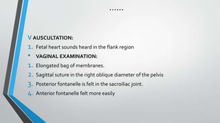 Malpresentation & Malpositioning | PPTX