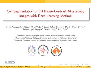Cell Segmentation of 2D Phase-Contrast Microscopy Images with Deep ...
