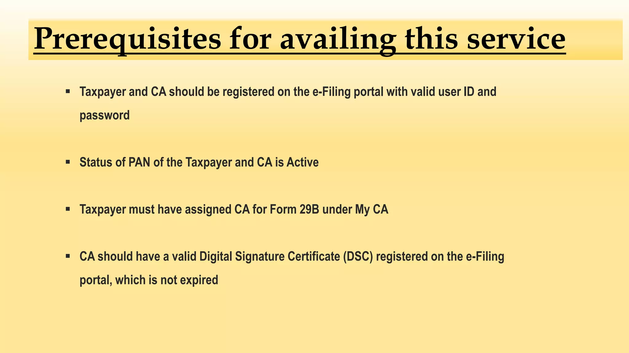 HOW TO FILE FORM-29B IN THE NEW INCOME-TAX PORTAL? | PPT