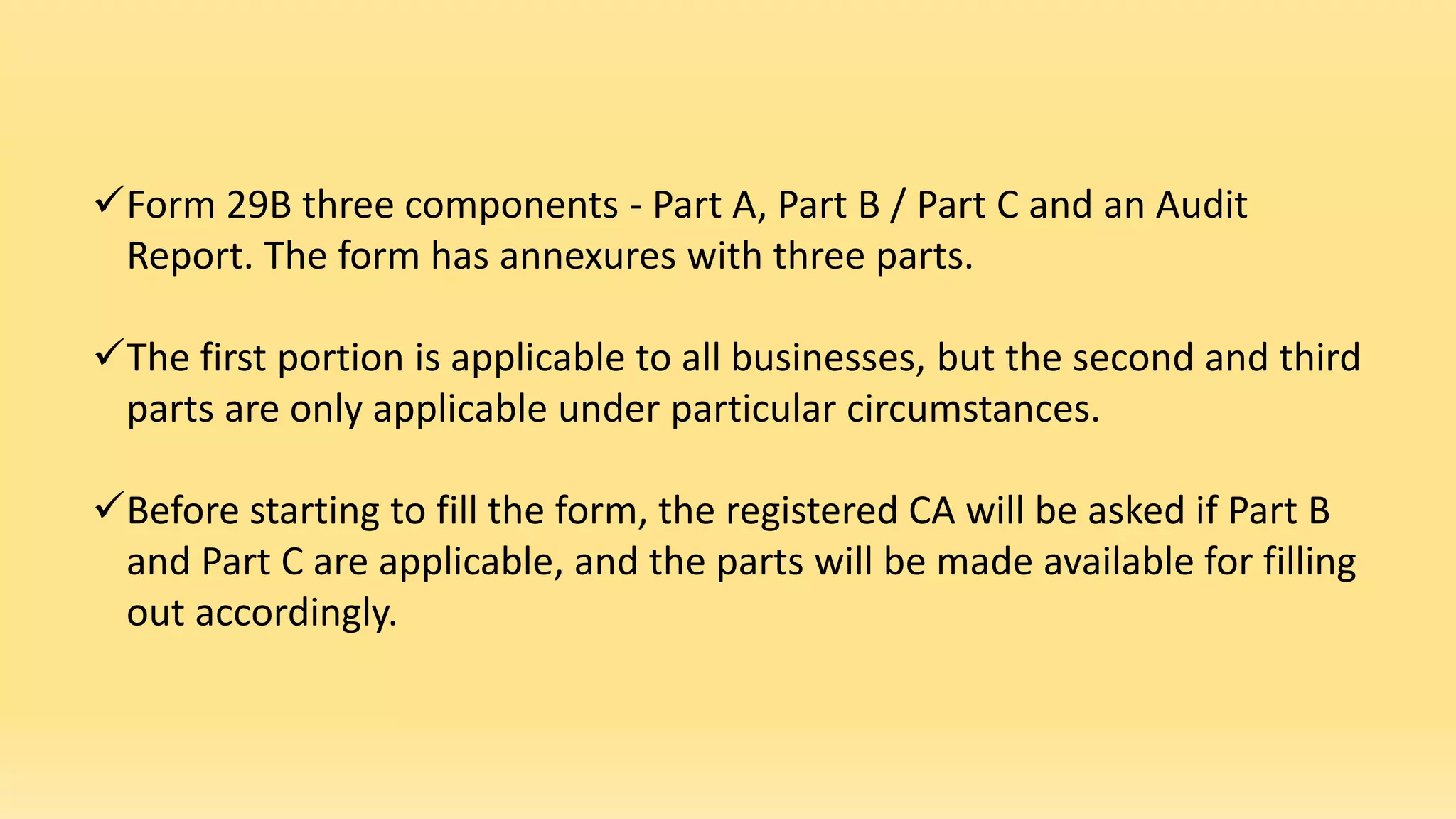 HOW TO FILE FORM-29B IN THE NEW INCOME-TAX PORTAL? | PPT