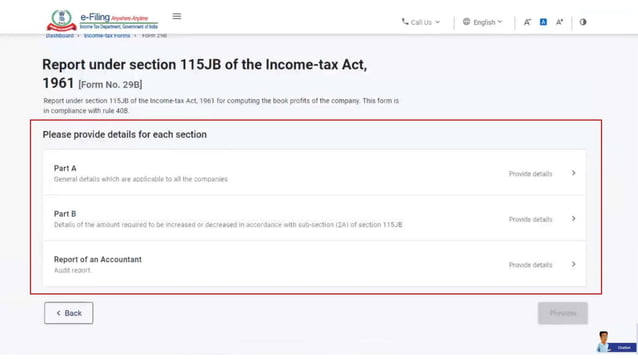 HOW TO FILE FORM-29B IN THE NEW INCOME-TAX PORTAL? | PPT