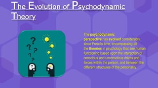 PSYCHODYNAMIC THEORY OF PERSONALITY | PPTX