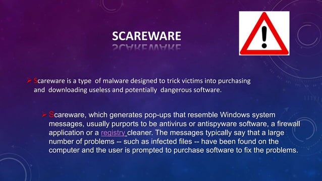 MALWARE | PPTX | Technology & Computing
