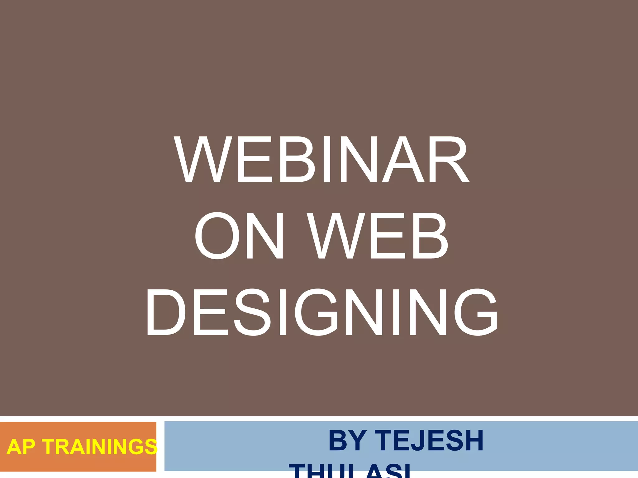 Website Designing PPT | PPT