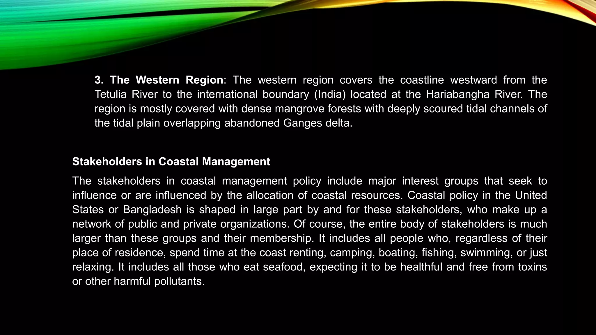 Documents; Role of government, coastal policy, CZM act, national marine ...