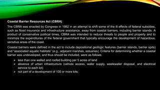 Documents; Role of government, coastal policy, CZM act, national marine ...