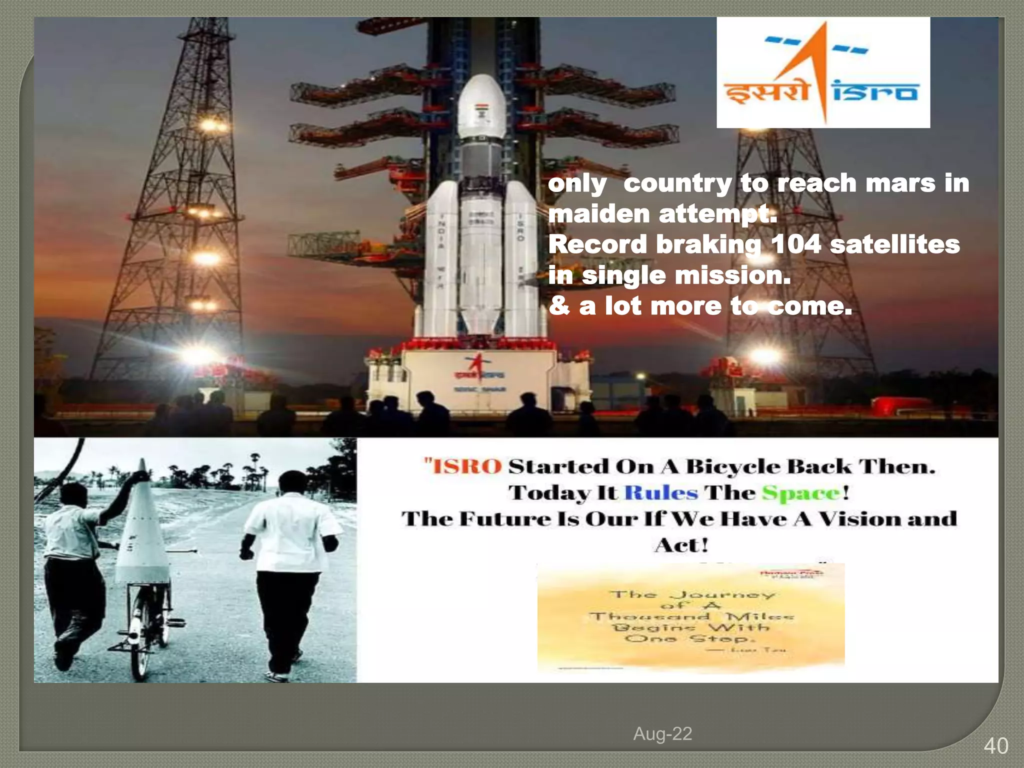 VISION AND MISSION OF ISRO | PPTX