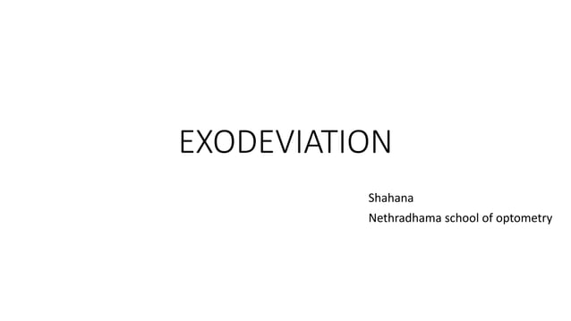 Exodeviation | PPTX
