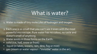 water presentation water ppt | PPTX