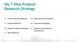 Product Research Strategy | PPT