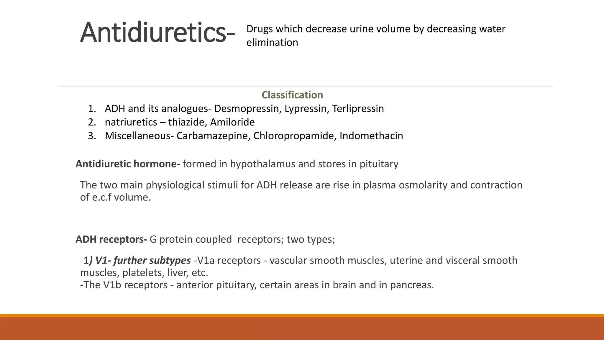 antidiuretic drugs | PPT