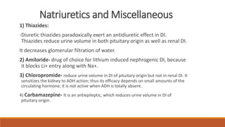 antidiuretic drugs | PPTX
