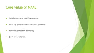 Quality Assurance and institutional accreditation performance ...