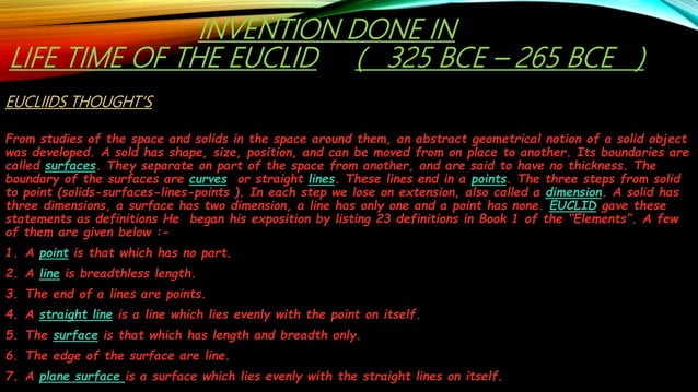 Presentation on the Euclid | PPTX