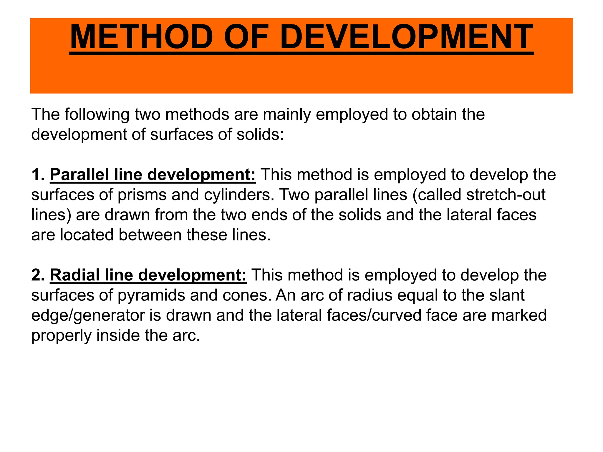 Development of surfaces | PPT