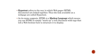 HTML | PPT
