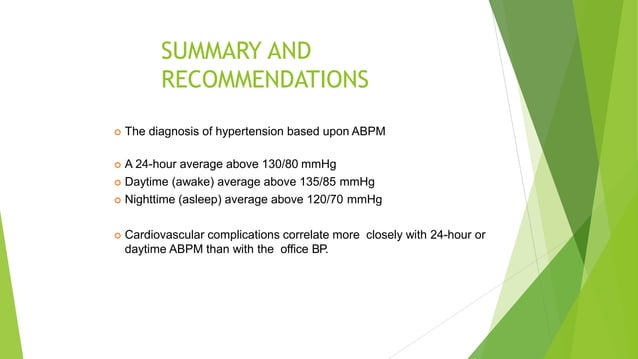 Ambulatory BP monitoring | PPTX | Heart and Cardiovascular Diseases ...