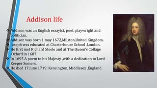 Addison and Steele | PPTX