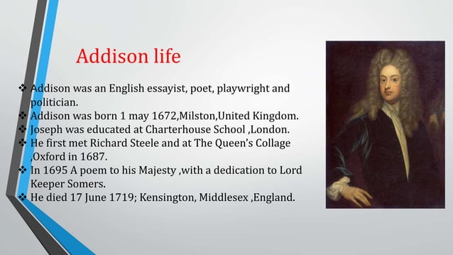 Addison and Steele | PPTX