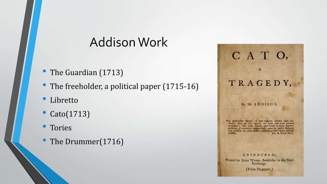 Addison and Steele | PPTX