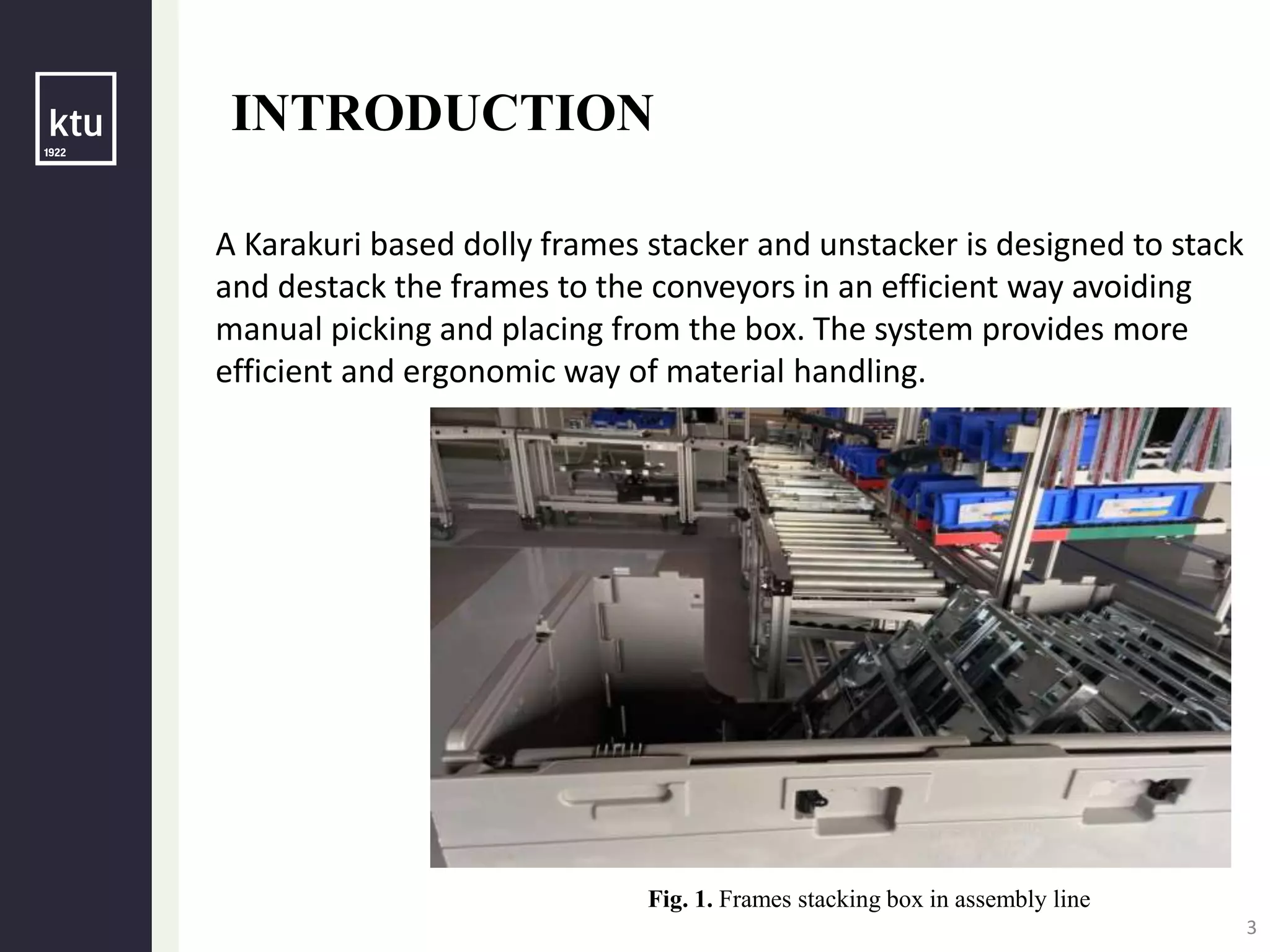 Karakuri based dolly frames unstacking system | PPTX