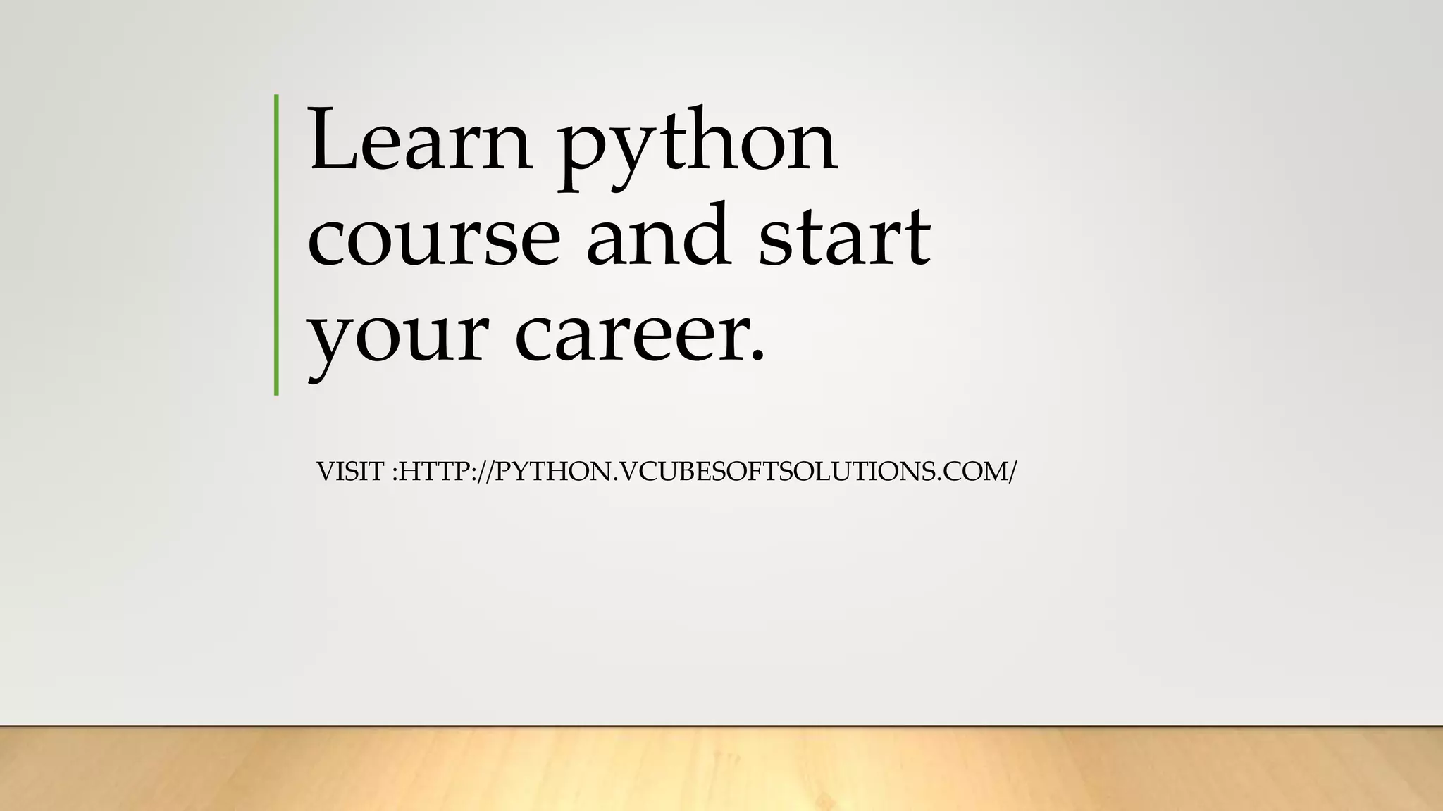 Python course in hyderabad | PPT