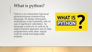 Python course in hyderabad | PPT