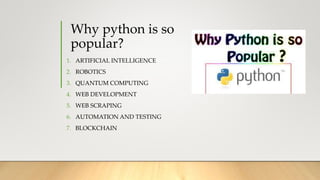 Python course in hyderabad | PPT