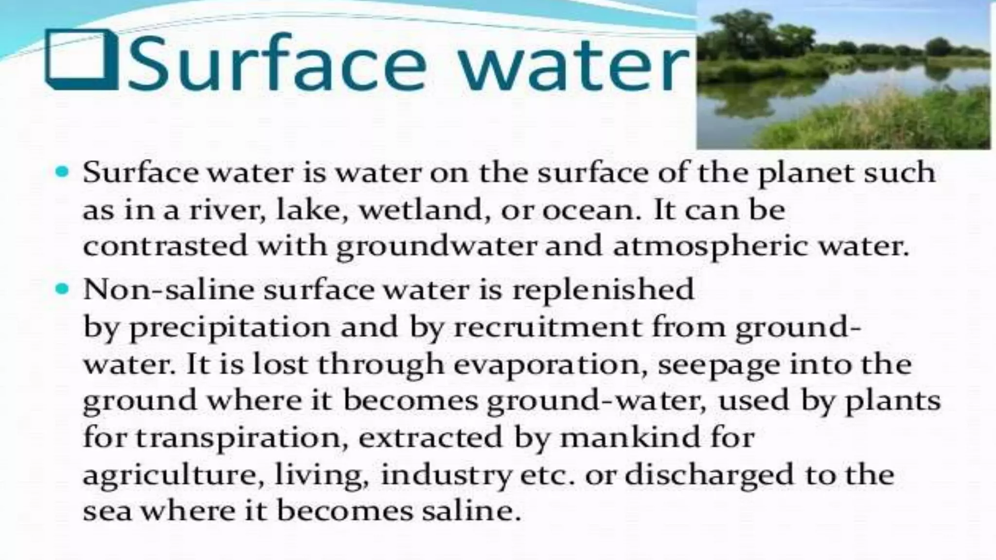Sources of Water | PPT