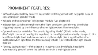 ADAPTIVE LIGHTING SYSTEM | PPTX