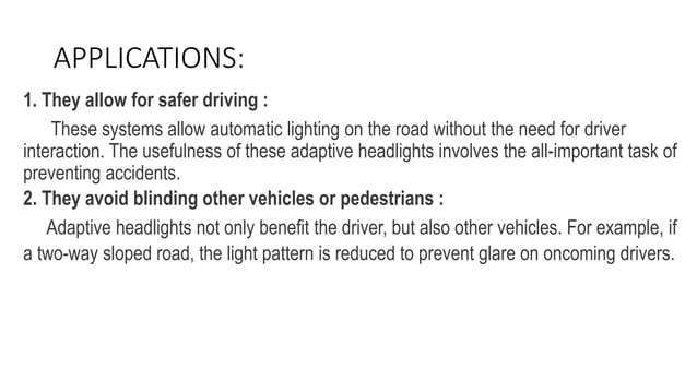 ADAPTIVE LIGHTING SYSTEM | PPTX