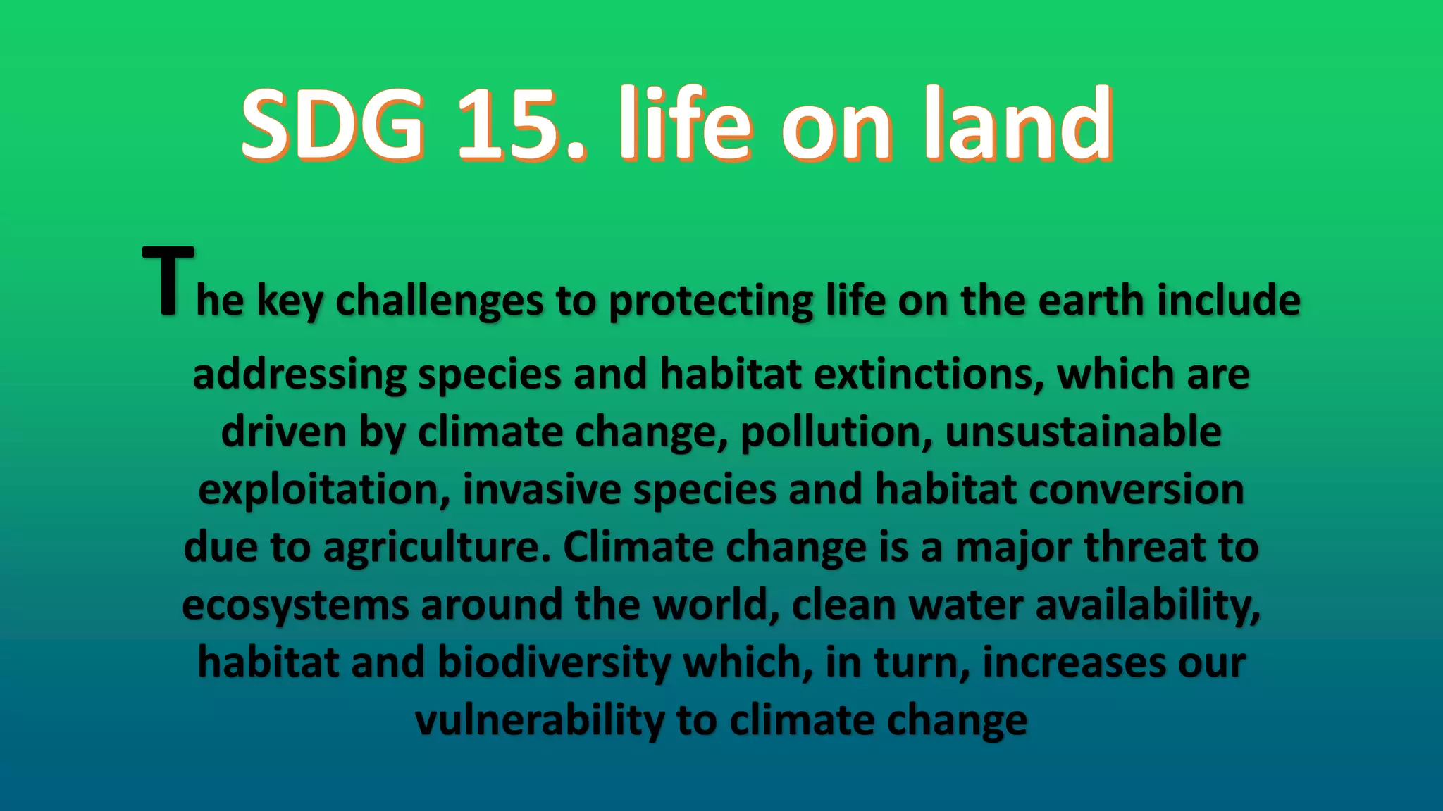 SDG 15 LIFE ON LAND PPT CH 3 | PPTX