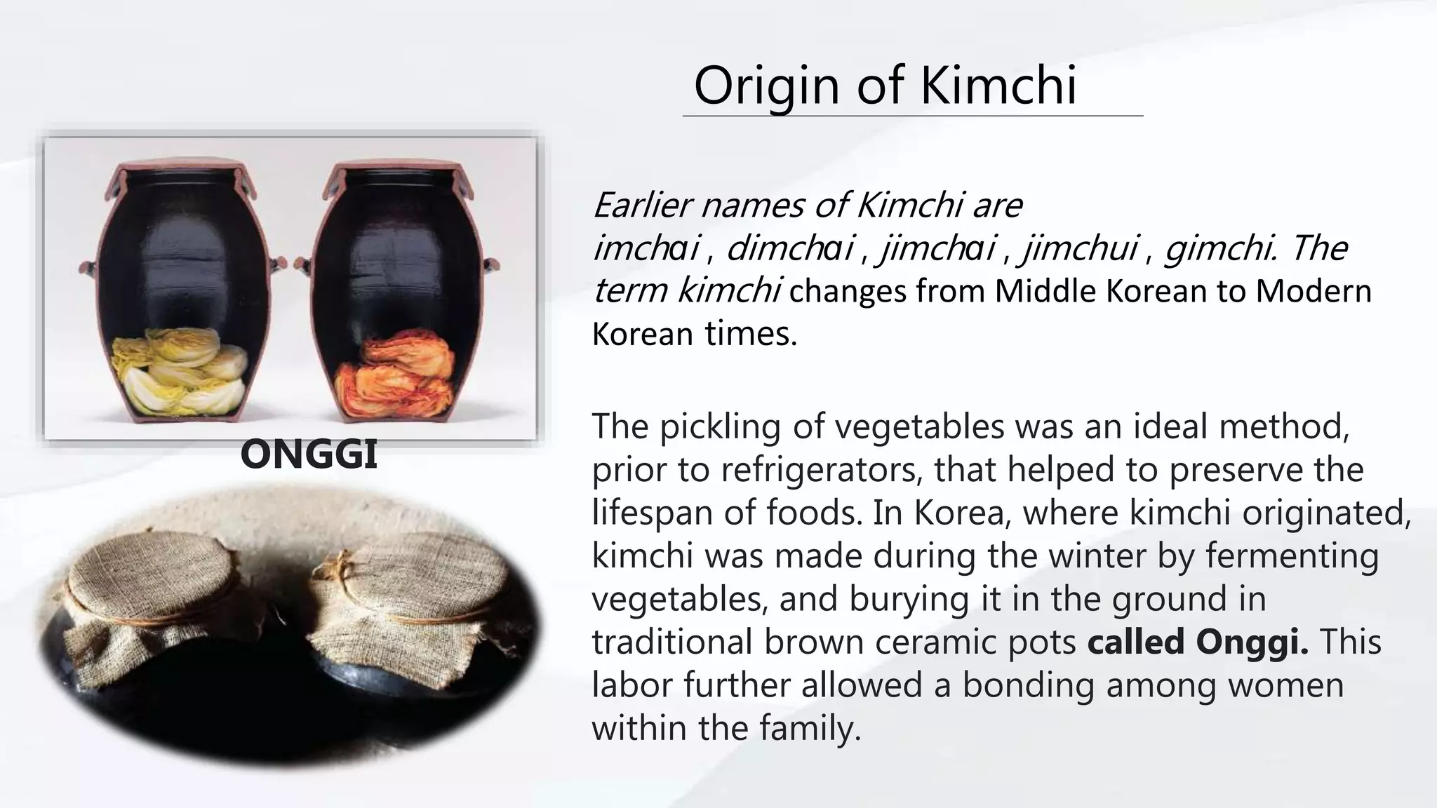 Kimchi | PPTX | Cooking | Food & Drink