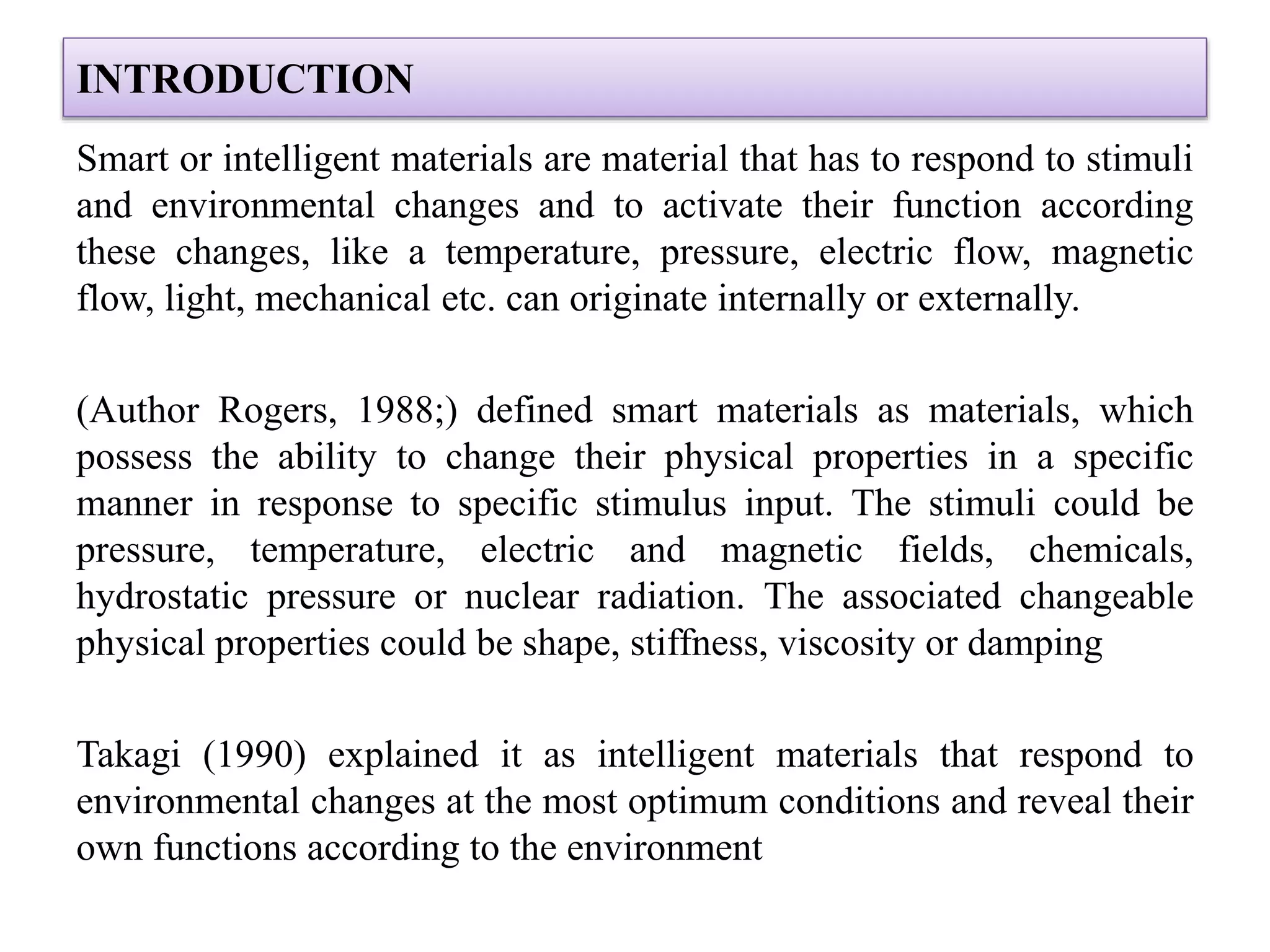 Smart Materials PPT | PPTX