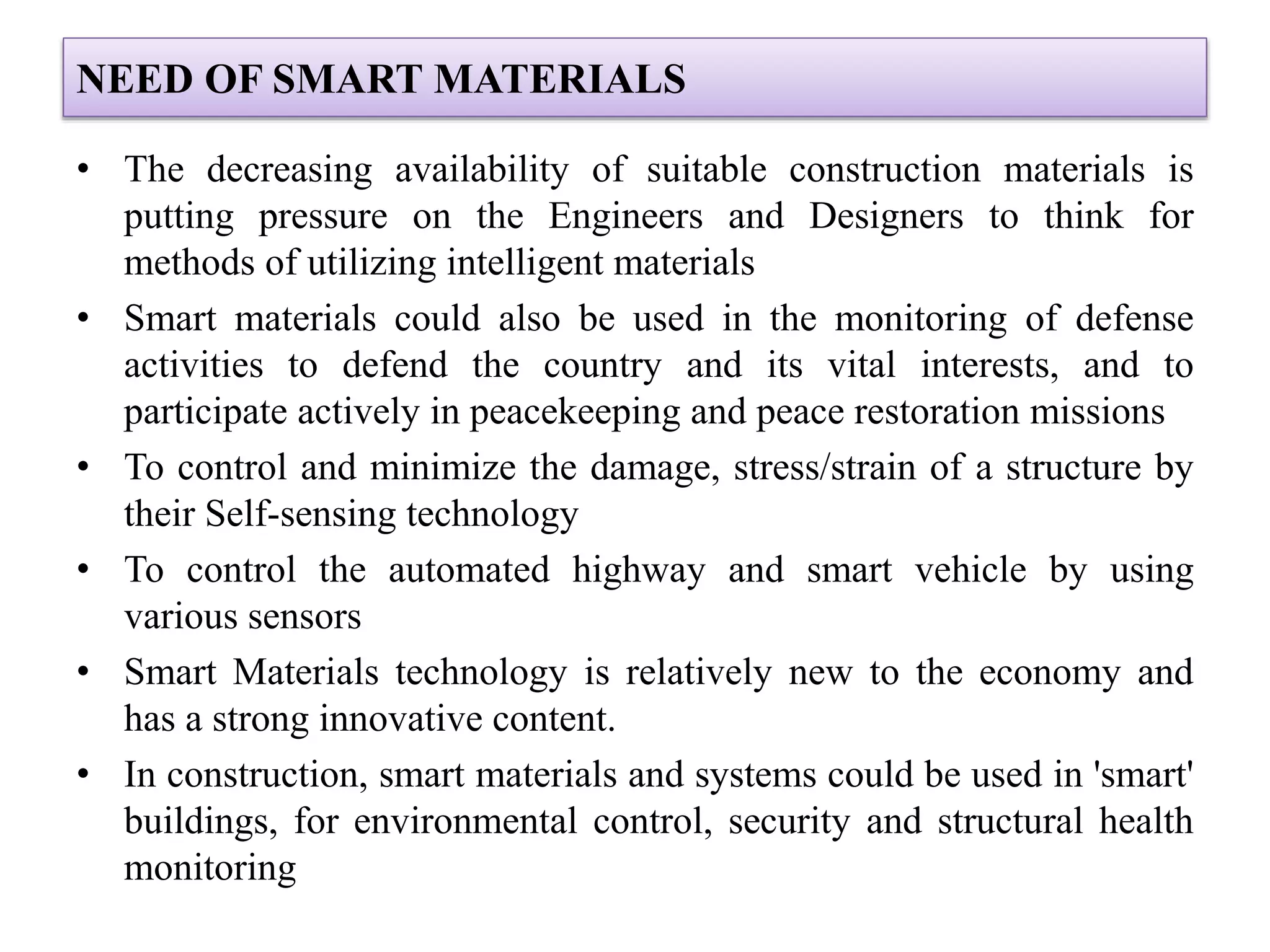 Smart Materials PPT | PPTX