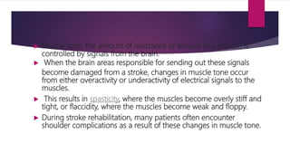 STROKE; POST-STROKE SHOULDER PAIN | PPTX
