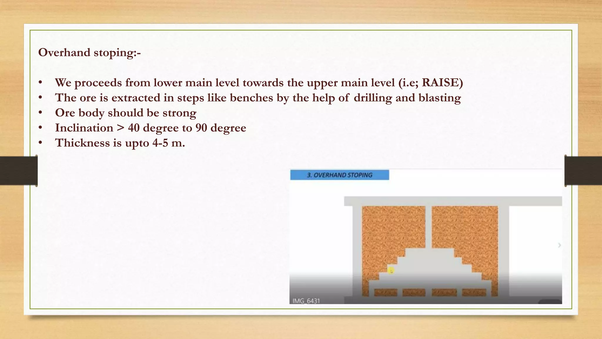 Stoping and methods of Stoping. | PPTX